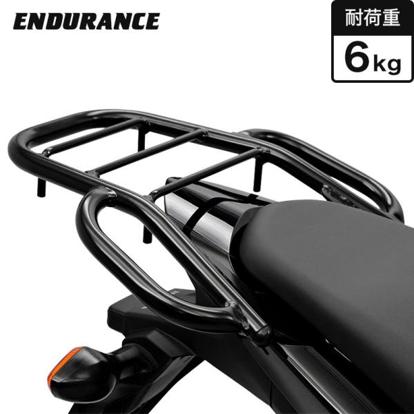 ツーリングに欠かせないGIVI BOXやK-MAX、SHAD等様々なのトップケースの取り付けが出来（汎用ボックス／ベースに付属の波型プレートでキャリアに固定）、さらに荷掛けフック付き。便利なグラブバーも装備しています。荷物を支えるキャリアに...