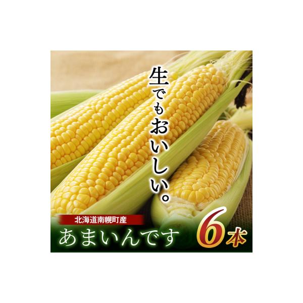 ■お礼品詳細　・内容量：あまいんです：6本　・賞味期限：発送日から5日程度 ※生ものですので、お早めにお召し上がり下さい。　・保存方法：要冷蔵　・生産：南幌町 明るい農村ネットワーク　・配送種別：冷蔵便■お申し込み・配送・その他　・発送時期...
