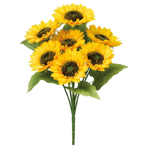 【商品仕様】(素材)全長52 幅33 花径12 (ポリエステル・ポリエチレン)※単位はセンチ( allp5 )(10_dras)( 15_asoh )【お伝えしたいこと】※商品名の×(数字)は商品1点に含まれる花やつぼみの輪数です。 ヒマワ...