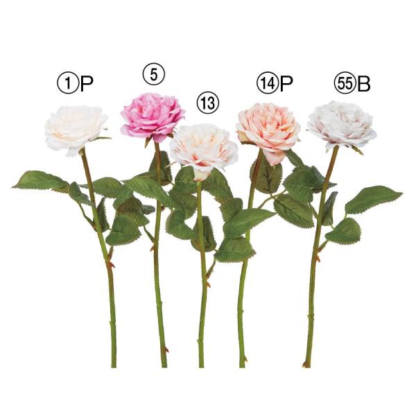 【商品仕様】(素材)全長32花径7(ポリエステル・ポリエチレン)※単位はcmです( asc2025 )( allp5 )( 15asoh ) バラ 薔薇 一輪 ロゼット咲き 白 ピンク インテリア インテリアフラワー フェイクフラワー シル...