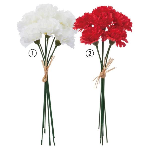 【商品仕様】(素材)全長22幅10花径5(ポリエステル・ポリエチレン)※単位はcmです( asc2025 )( allp5 )( 15asoh )( sprngflw ) 赤 レッド 白 ホワイト 母の日 アーティフィシャルフラワー インテ...