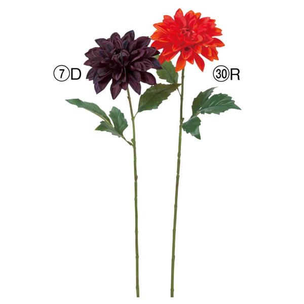 【商品仕様】（素材）※単位はセンチ全長60 花径14 (ポリエステル・ポリエチレン)( 2025AWasc )( allp5 )( atmflw ) 天竺牡丹 てんじくぼたん テンジクボタン 紫 パープル オレンジ インテリア インテリアフ...