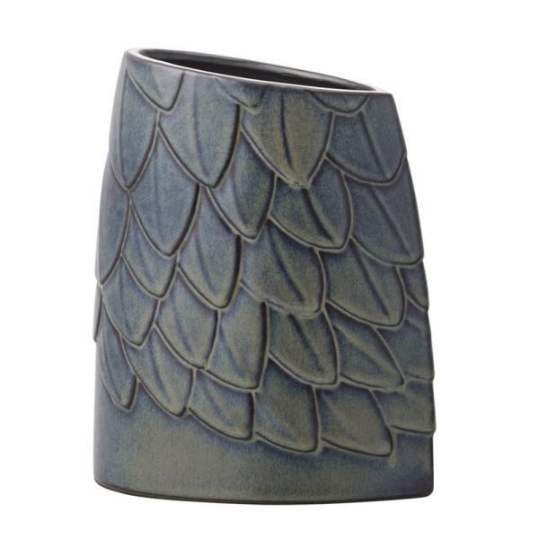 【商品仕様】長径16×短径9×高さ20cm(口径:長径12.5×短径7cm)素材:磁器【お伝えしたいこと】※釉薬の特性上、発色に個体差があります。 黒緑、黒、ブラック、グレー、灰色 ベース 花器 コンポート フラワーベース 迎春花器 新春 ...