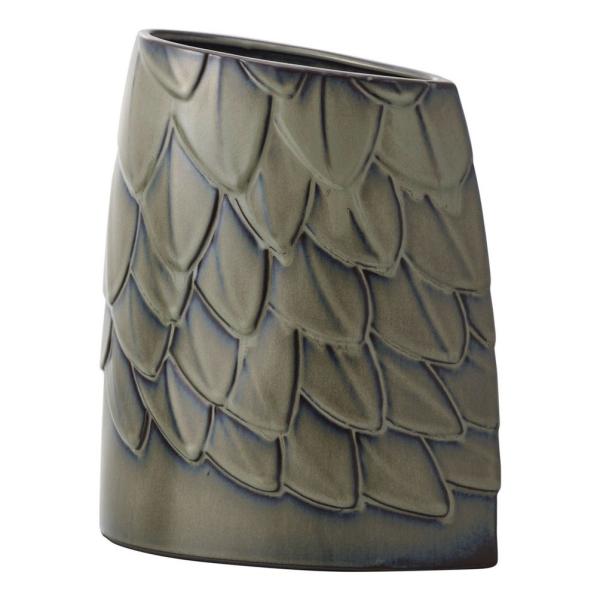 【商品仕様】長径21×短径12×高さ8cm(口径:長径17×短径9cm)素材:磁器【お伝えしたいこと】※釉薬の特性上、発色に個体差があります。 黒緑、黒、ブラック、グレー、灰色 ベース 花器 コンポート フラワーベース 迎春花器 新春 迎春...