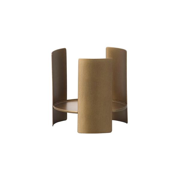 【商品仕様】径10.5×高さ10.5cm(内径：10cm)素材：鉄・ペイント【お伝えしたいこと】※径１０cm以下のシリンダー・ピラーキャンドル・LEDキャンドルをお使いいただけます。※一つずつ袋に入った状態でお届けします。個箱には入っていま...