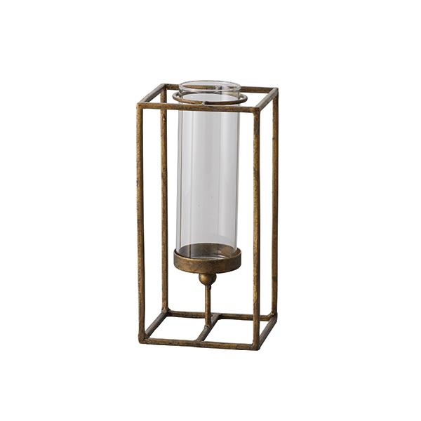 【商品説明(素材)】一辺の長さ10cm高さ21cmガラス:最大径5cm 高さ15cm素材:鉄・ガラス※Glass Cylinder with Cork(777-401)に適応※ガラス製品には多少の気泡・巻き線が入る場合があります。※ガラスと...