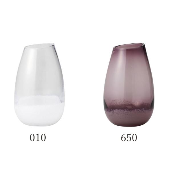 【商品仕様】径16×高さ25cm(口径:径9.5cm)素材:ガラス【お伝えしたいこと】※製法上、模様の出方・ラインの位置に個体差があります。※ガラス製品には多少の気泡・巻き線が入る場合があります。( clrglss ) 白、ホワイト、クリア...