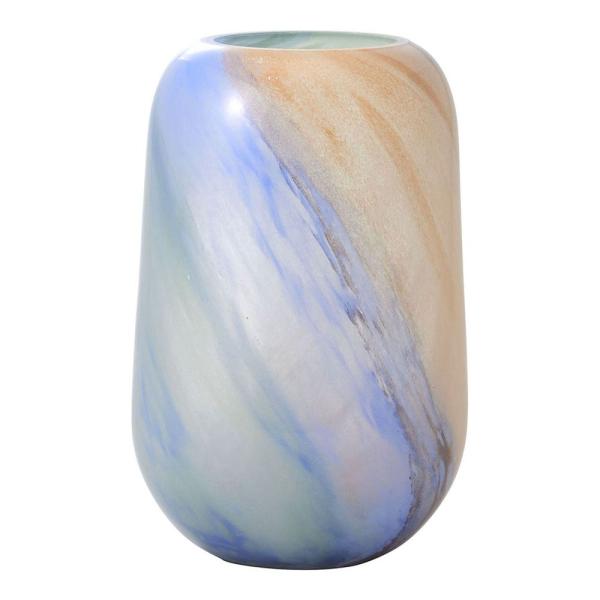 【商品仕様】（素材）直径15.5cm 24H(口径:直径8cm)（素材：ガラス）※製法上、模様の出方・発色に個体差があります。※ガラス製品には多少の気泡・巻き線が入る場合があります。( clrglss ) 花瓶 コンポート インテリア 花資...