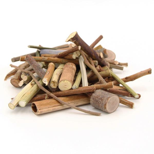 【商品仕様】全長約5~10cm(細かいものが含まれることもあります)1袋(約100g)【お伝えしたいこと】※種類や色は毎回変わります。※木の枝や花の茎などをミックスした商品です。色や太さが様々なもの、空洞があるものも含まれます。( allp...