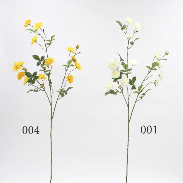 【商品仕様】(素材)花径1.5~5.5cm全長95cm(ポリエステル・ポリエチレン)( allp5 ) ローズ バラ 薔薇 モッコウバラ インテリア インテリアフラワー フェイクフラワー シルクフラワー インテリアグリーン フェイクグリーン...