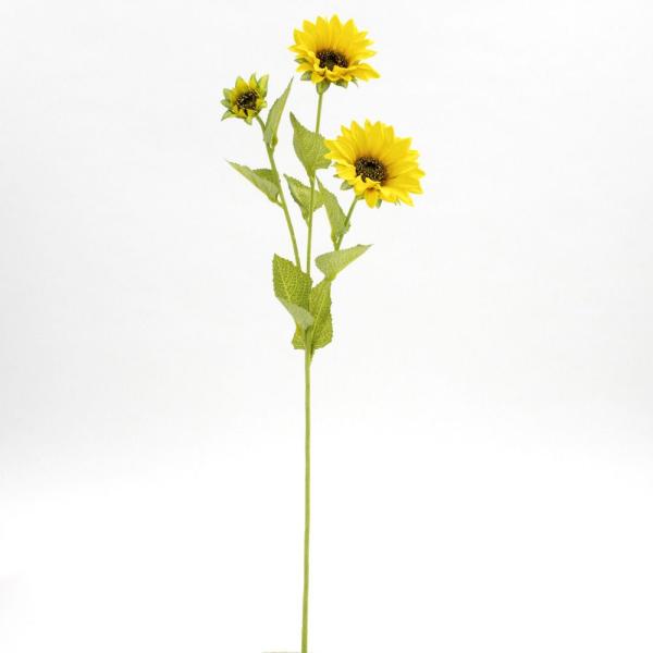 【商品仕様】(素材)花径3.5~10.5cm全長67cm(ポリエステル・ポリエチレン)( allp5 ) サンフラワー ヒマワリ 向日葵 ひまわり トロピカルフラワー 南国 インテリア インテリアフラワー フェイクフラワー シルクフラワー ...