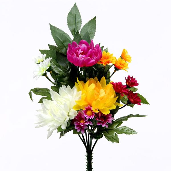【商品仕様】(素材)幅18cm全長31cm(ポリエステル・ポリエチレン)( allp5 )( fnrlkw ) 仏花 造花仏花 お供え花 供花 墓花 盆花 お盆 お彼岸 お葬式 お悔やみ花 仏事 フューネラル フェイク仏花 暑さに強い 枯れ...