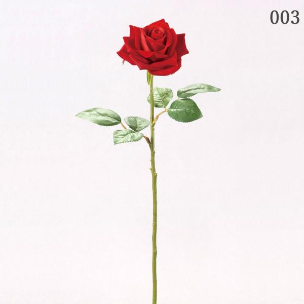 【商品仕様】(素材）花径10cm全長46cm(ポリエステル・ポリエチレン）( allp5 ) バラ 薔薇 ばら 真っ赤 一輪 高芯咲き 高芯剣弁咲き レッド インテリア インテリアフラワー フェイクフラワー シルクフラワー インテリアグリー...