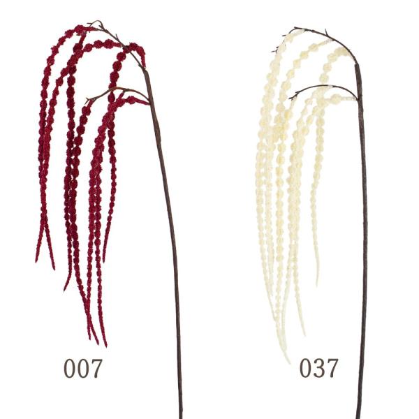 【商品仕様】（素材）全長107cm/房40cm(ポリエチレン・ポリスチレン)( smmrflw )(allp5 ) ヒモゲイトウ 紐鶏頭 スーパーグレイン バーガンディー クリーム ホワイト 白 アイボリー アーティフィシャルフラワー 造花...