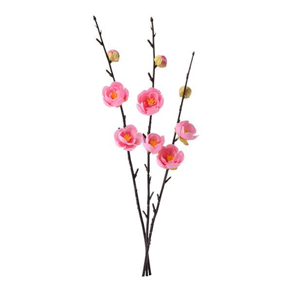 【商品サイズ】 全長 28cm 花径 2~3cm 材質:ポリエステル・ポリエチレン・ナイロン・ポリプロピレン ワイヤー( 10_202308 )( allp5 ) 和 梅 Japanese アーティフィシャルフラワー apricot プラム...