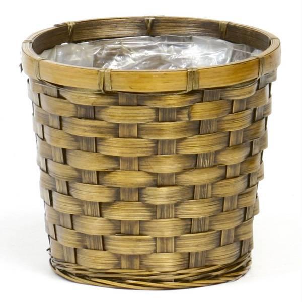 【商品サイズ】外寸:直径22cm 高さ20cm内寸:直径20cm 高さ19cm※内側ビニール付き※ダ鉢6号用※染色・ペイント等をしており、水濡れや摩擦によって、色落ち等の可能性がある商品です。 バスケット 鉢 ポット プランター インテリア...