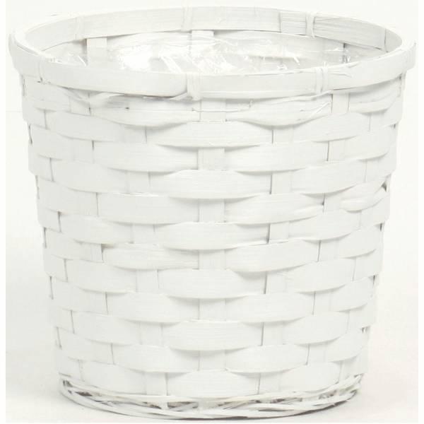 【商品サイズ】外寸:直径21cm 高さ19cm内寸:直径20cm 高さ18cm※内側ビニール付き※ダ鉢6号用※染色・ペイント等をしており、水濡れや摩擦によって、色落ち等の可能性がある商品です。 バスケット 鉢 ポット プランター インテリア...