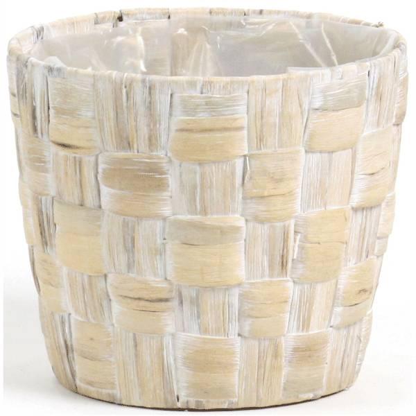 【商品サイズ】※単位はセンチφ18.5×16H(内寸φ17.5×15.5H)【鉢規格・オアシス使用サイズの目安など】ダ鉢5号用 バスケット 鉢 ポット プランター インテリア 花資材 花器 ベース アレンジ 安い 装飾 フラワーアレンジメン...