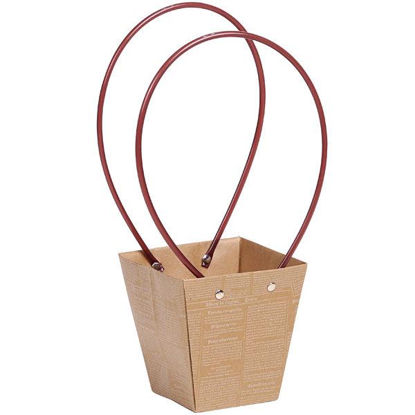 【商品サイズ】幅12cm奥行12cm高さ12.5cm持ち手を含む高さ34cm※ダ鉢3号用※内側に防水加工を施しています。完全防水ではありません。※コンパクトに折りたためます。 パーツ アレンジメント コサージュ ラッピング クラフト ギフト...