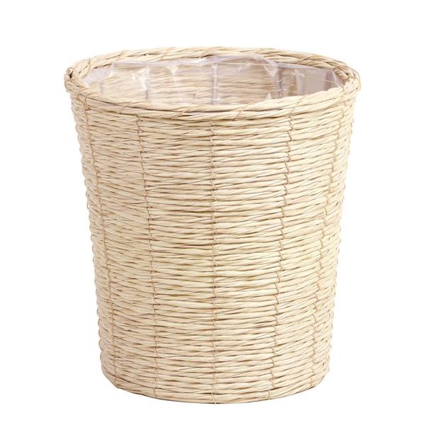 【商品仕様】径約23×高さ24cm内寸径20.5×高さ23cmケンガイ6号サイズビニール付き インテリア ベース カバー 観葉植物 ナチュラル グリーン フェイクグリーン ディスプレイ 装飾 母の日 結婚式 クリスマス 正月 ハロウィン 二...