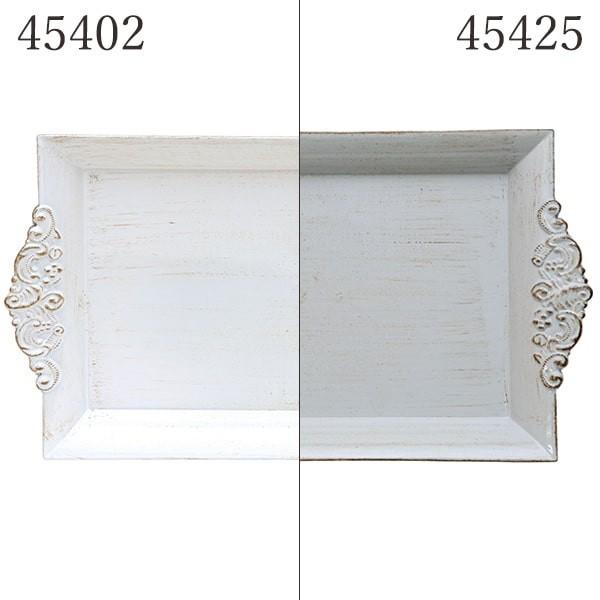 【商品サイズ】横:32cm×縦:18cm×高さ:2.5cmプラスチック製※手塗りのため、仕上がりにばらつきがございます。プラスチック製の装飾用のお皿なので食品を直接のせないでください。アンティーク調のデザインのため飾り掘りの部分が剥げ・錆び...