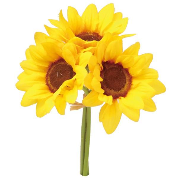 【商品サイズ】全長12cm 花径4.5cm( allp5 ) ひまわり ヒマワリ 向日葵 南国 トロピカル インテリア インテリアフラワー フェイクフラワー シルクフラワー インテリアグリーン フェイクグリーン アートフラワー イミテーショ...