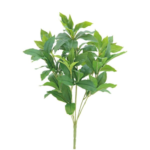 【商品仕様】(素材)全長43cm　葉長5〜7cm（ポリエステル・ポリエチレン・ワイヤー）( allp5 ) あせび 馬酔木 緑 グリーン 葉もの 葉っぱ 壁面緑化 ウォールグリーン インテリア フェイク パーツ インテリアフラワー フェイク...