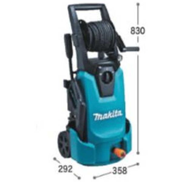 【発売日：2020年08月05日】マキタ Makita DIY 工具 電動工具 高圧洗浄機 一般家庭　業務用洗浄　ミドルモデル　付属品　自吸機能付　トリガガン連動モーター　ホースリール付　キャスタ＆ハンドル付　背面に付属品スッキリ収納　ko...