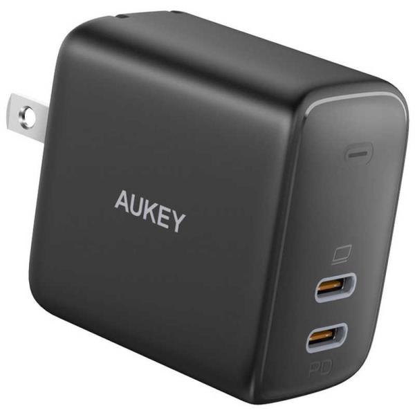 【発売日：2021年05月25日】4W AUKEY C×2 Duo PA-R2S PA-R2S-BK PD Swift USB オーキー ブラック 充電器 充電池・充電器 対応　kojima　コジマヤフー　コジマ電気