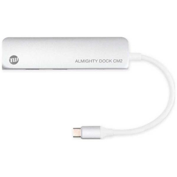 【発売日：2017年03月10日】ALMIGHTY CM2 DOCK Tunewear TUN-OT-35 USBハブ シルバー チューンウェア　kojima　コジマヤフー　コジマ電気