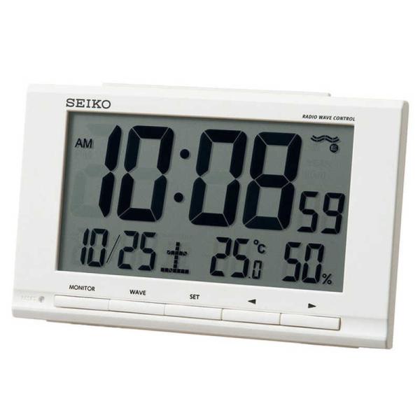 【発売日：2018年10月19日】SEIKO セイコー 時計 電波目覚まし時計めざまし時計アラーム置き時計おしゃれ 子供部屋 寝室 卓上 朝 昼 夜SQ789Wコジマコジマ電気家電