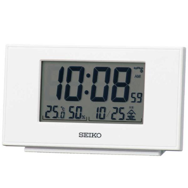 【発売日：2018年12月14日】SEIKO セイコー 時計 電波目覚まし時計めざまし時計アラーム置き時計おしゃれ 子供部屋 寝室 卓上 朝 昼 夜SQ790Wコジマコジマ電気家電