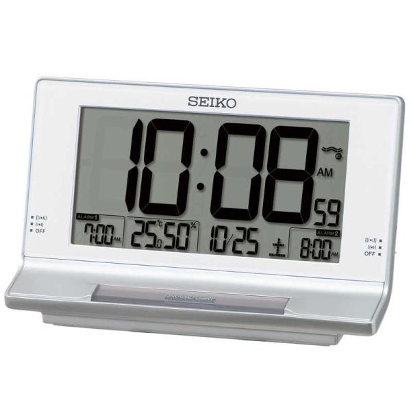 【発売日：2022年02月25日】SEIKO セイコー 時計 電波目覚まし時計めざまし時計アラーム置き時計おしゃれ 子供部屋 寝室 卓上 朝 昼 夜SQ322Sコジマコジマ電気家電
