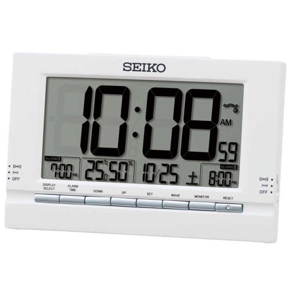 【発売日：2022年02月25日】SEIKO セイコー 時計 電波目覚まし時計めざまし時計アラーム置き時計おしゃれ 子供部屋 寝室 卓上 朝 昼 夜SQ323Wコジマコジマ電気家電
