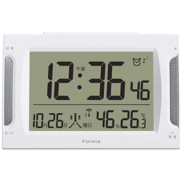 【発売日：2022年02月01日】時計 電波目覚まし時計めざまし時計アラーム置き時計おしゃれ 子供部屋 寝室 卓上 朝 昼 夜HT021RCコジマコジマ電気家電