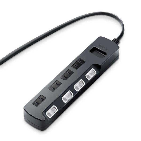 【発売日：2018年04月19日】電源タップ タップ 電源コンセント コンセント 電源 電源プラグ プラグ テーブルタップ AVTK6A2450BK コジマ コジマ電気 家電