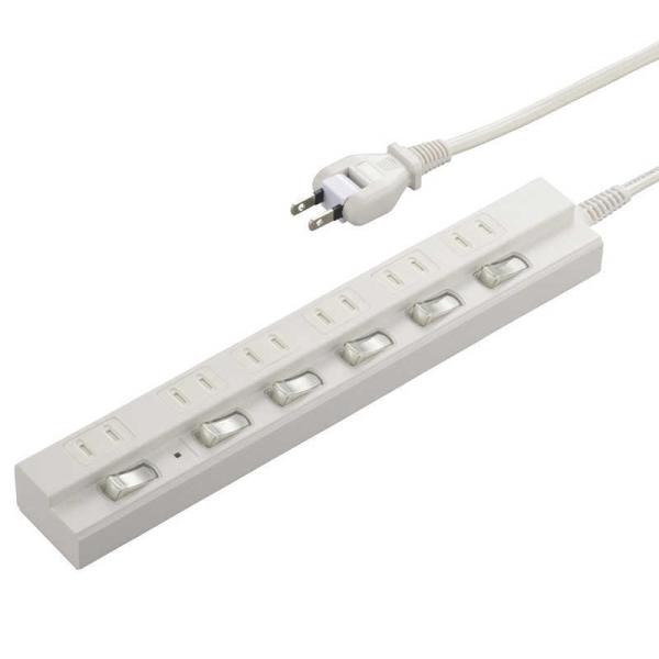 【発売日：2020年01月29日】電源タップ タップ 電源コンセント コンセント 電源 電源プラグ プラグ テーブルタップ HSBKTPK62W コジマ コジマ電気 家電