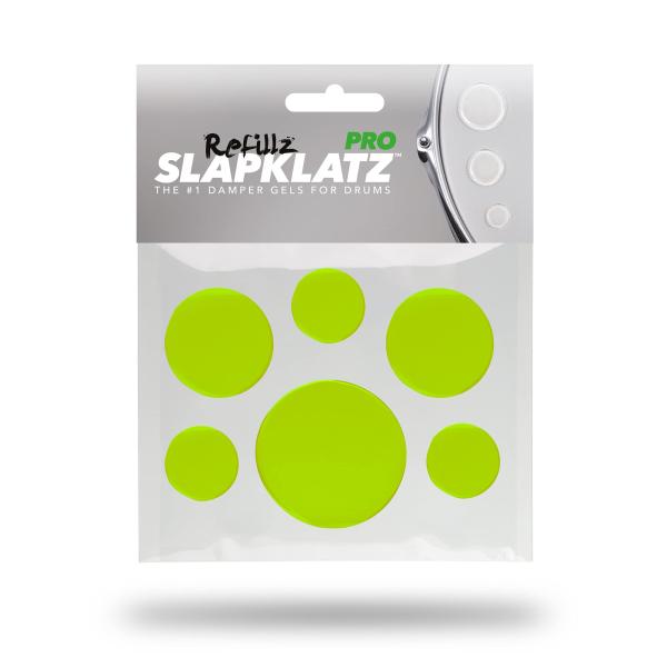 【商品名】　スラップクラッツ (Slapklatz) Pro Refillz プロ グリーン ドラム用ミュート 【商品説明】　・内容 : ミュート小 x6、ミュート中 x4、ミュート大 x2・汚れると 粘着力は次第に落ちてきますが洗うことで...