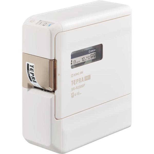【商品名】　キングジム ラベルプリンター スマホ専用 「テプラ」PRO SR-R2500P (対応ラベル幅:4-18mm幅) 【商品説明】　・4~18mm幅の「テプラ」PROテープカートリッジに対応。豊富なバリエーションを取り揃えているカー...