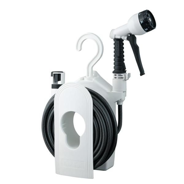 【商品名】　タカギ(Takagi) ホース ホースリール コンパクトリール 10m(CG) 【商品説明】　・かけやすい回転フック・コンパクトにすっきりとホースを収納・原材料：ポリプロピレン ポリアセタール ABS樹脂　塩化ビニル樹脂・蛇口、...