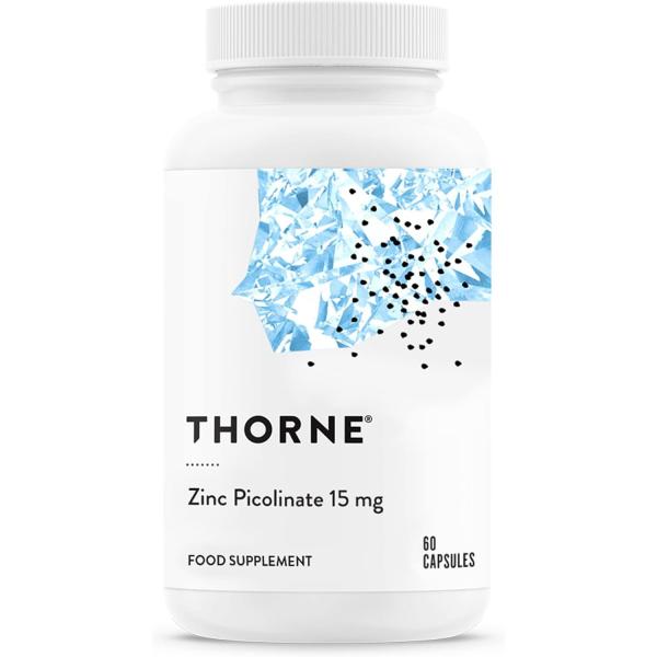 【商品名】　Thorne 〔ソーン〕ピコリン酸亜鉛15mg 亜鉛サプリメント 60カプセル 【商品説明】　 【サイズ】　高さ : 4.10 cm　横幅 : 4.30 cm　奥行 : 8.40 cm　重量 : 30.0 g　※梱包時のサイズと...