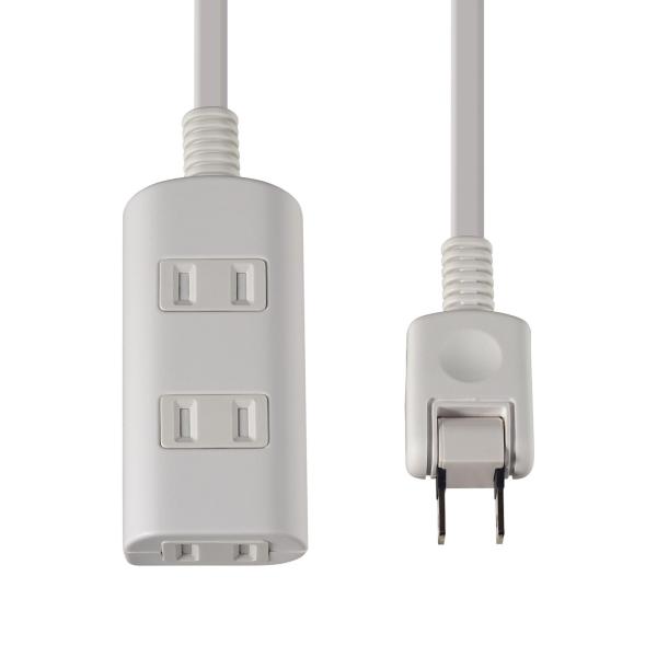 【商品名】　エルパ(ELPA) 扉付タップラン 電源タップ 延長コード 125V 5m 3個口 ホワイト WBT-N3050B(W) 【商品説明】　・●180°回転プラグ。耐トラッキングカバー付。 ●熱に強い。 ●使用していないコンセントの...