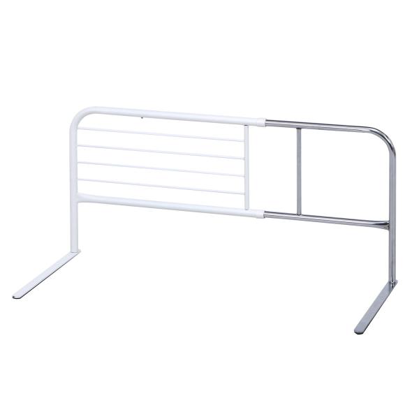 【商品名】　不二貿易 ベッドガード 転落防止 布団ずれ防止 幅95~120×奥行40×高さ45? ホワイト ハイタイプ 幅調整可能 伸縮式 ベッドフェン 【商品説明】　・※お客様組立商品です。・サイズ:幅95~120×奥行40×高さ45cm...