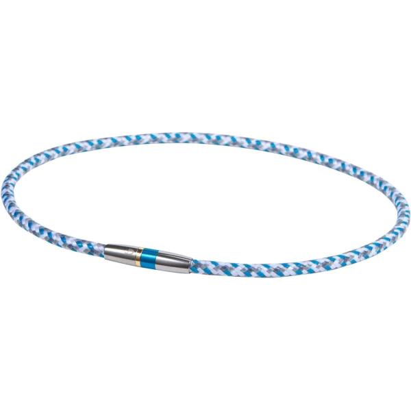 【商品名】　phiten(ファイテン) ユニセックス大人 チタン ネックレス RAKUWA ネックX50 ハイエンドIII ブルー 50cm 【商品説明】　・カラー:ブルー・サイズ:50cm・性別:男性/女性・技術:アクアチタンX50、ミク...