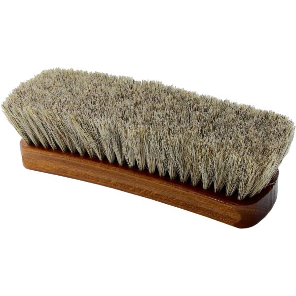 【商品名】　コロンブス シューズブラシ 仕上げ・ホコリ落とし用 馬毛 ジャーマンブラシ 靴磨き・レザーケア グレー 約15cm 【商品説明】　・原産国: ドイツ・性別: ユニセックス大人 【サイズ】　高さ : 5.40 cm　横幅 : 5....