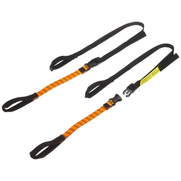 【商品名】　ROK straps (ロックストラップ) Commuter ストレッチ ストラップ オレンジ リフレクティブ 2本入り ROK00335 【商品説明】　・3ステップで、荷物を確実に固定できます。今までの常識を完全に覆す新しいス...