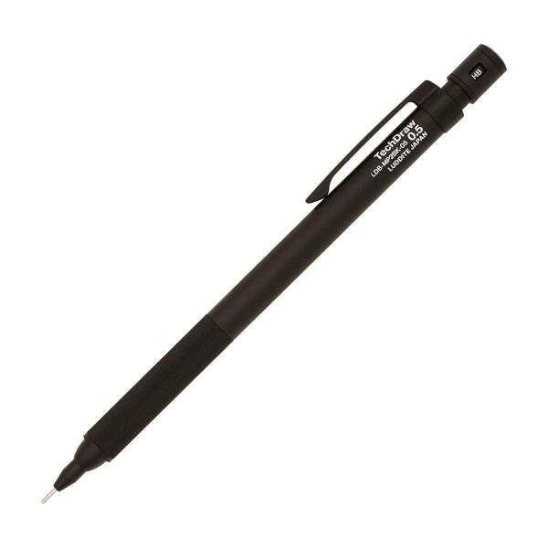 【商品名】　ラダイト(Luddite) TechDraw2 0.5? ブラック LDB-MP2BK-05 【商品説明】　・0.5?・ブラック 【サイズ】　高さ : 2.40 cm　横幅 : 4.00 cm　奥行 : 15.40 cm　重量 ...