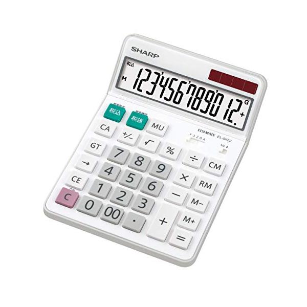 【商品名】　シャープ(SHARP) セミデスクトップタイプ EL-S452-X 【商品説明】　・128mm×185mm×13mm・パッケージ重量: 0.25 kg・桁数:12・質量:電池含む200g 【サイズ】　高さ : 2.50 cm　横...