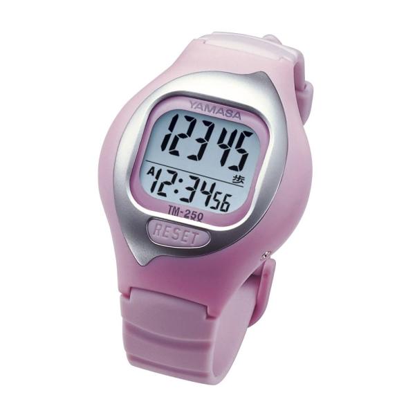 【商品名】　山佐(YAMASA) NEWとけい万歩 ピンク 250 TM-250 【商品説明】　・サイズ : 幅43×高さ55×奥行き14.3mm・メモリー : 無し・歩数 : 最大100,000歩・表示内容 : 歩数、時計、カレンダー・重...