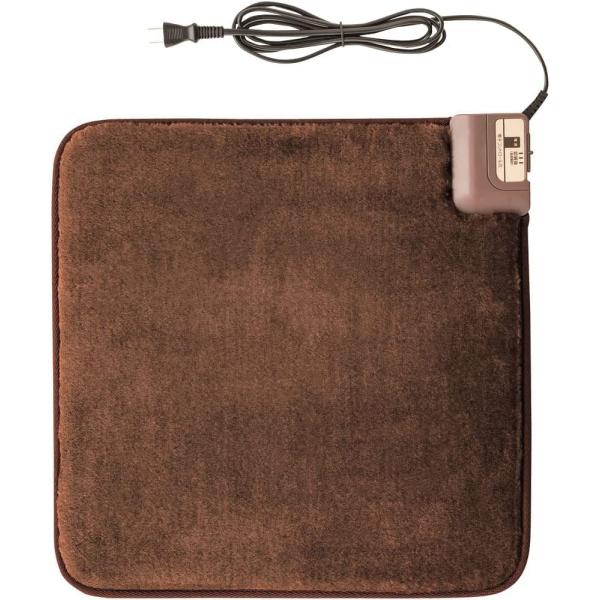 【商品名】　ワタナベ工業 ラグ・カーペット ホットクッション 45×45cm WA-45E ブラウン 【商品説明】　・[サイズ]約45×45cm・[消費電力]36W・吸湿発熱素材なので暖かさアップ。 【サイズ】　高さ : 2.00 cm　横...